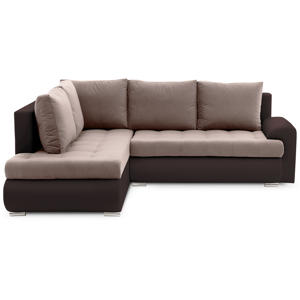 Rohová rozkládací sedací souprava TOKIO V PRO II Levá Hnědá + Hnědá - SG nábytek