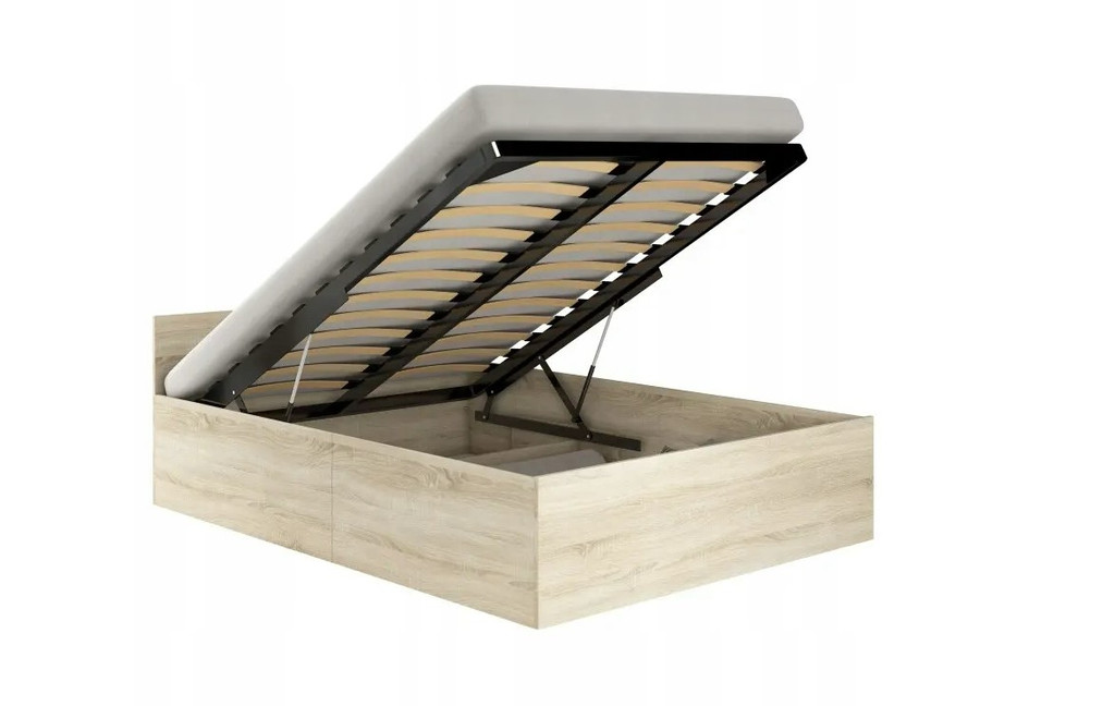 Postel CLP 100x200 cm - dub sonoma - SG nábytek