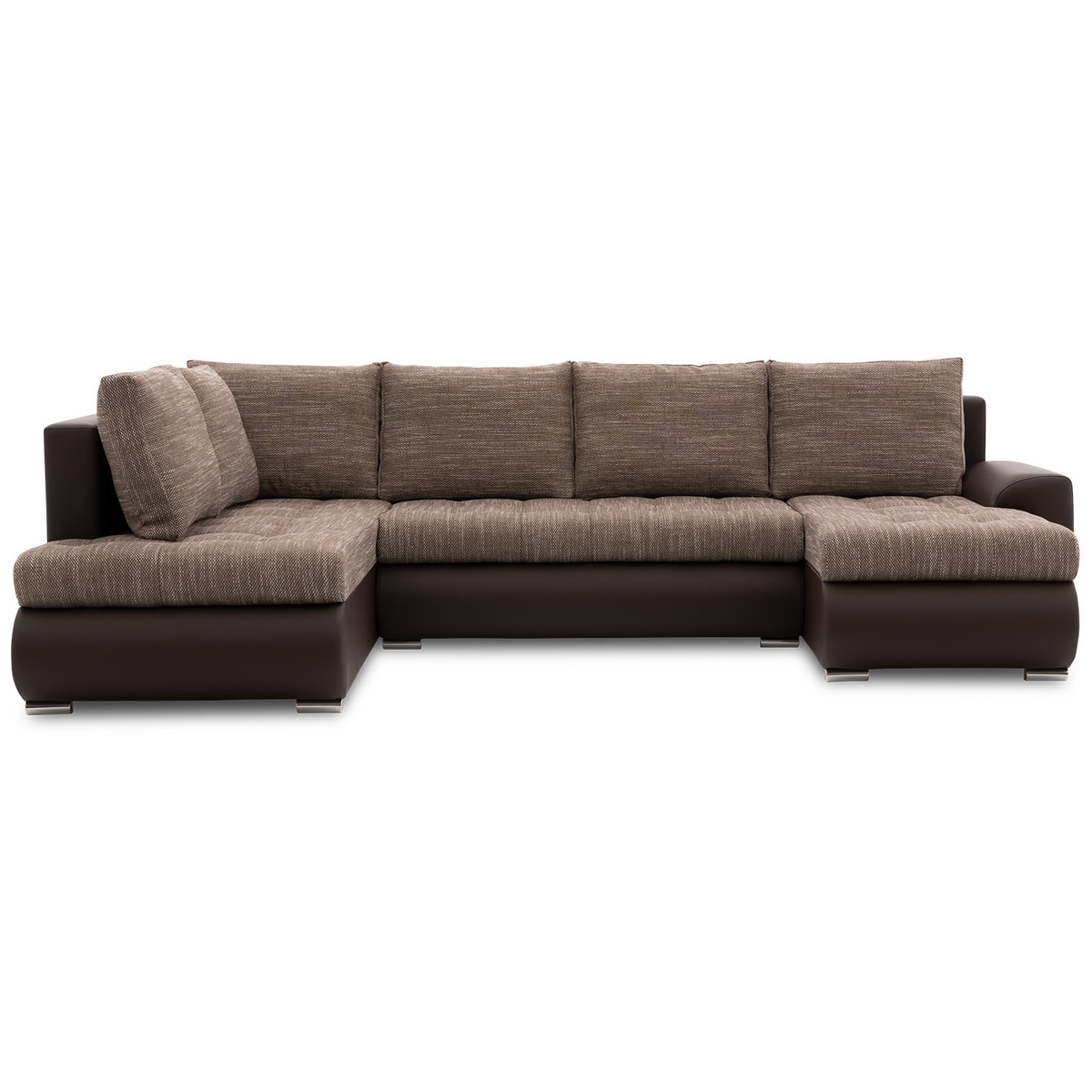 Rohová rozkládací sedací souprava TOKIO II PRO II Levá Cappuccino + Real hnědá - SG nábytek