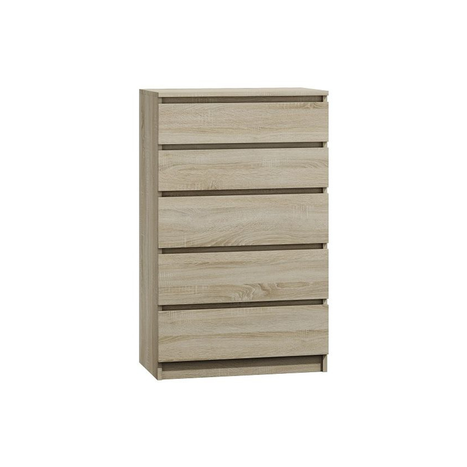 Komoda Malva 5 zásuvek - dub sonoma - SG nábytek