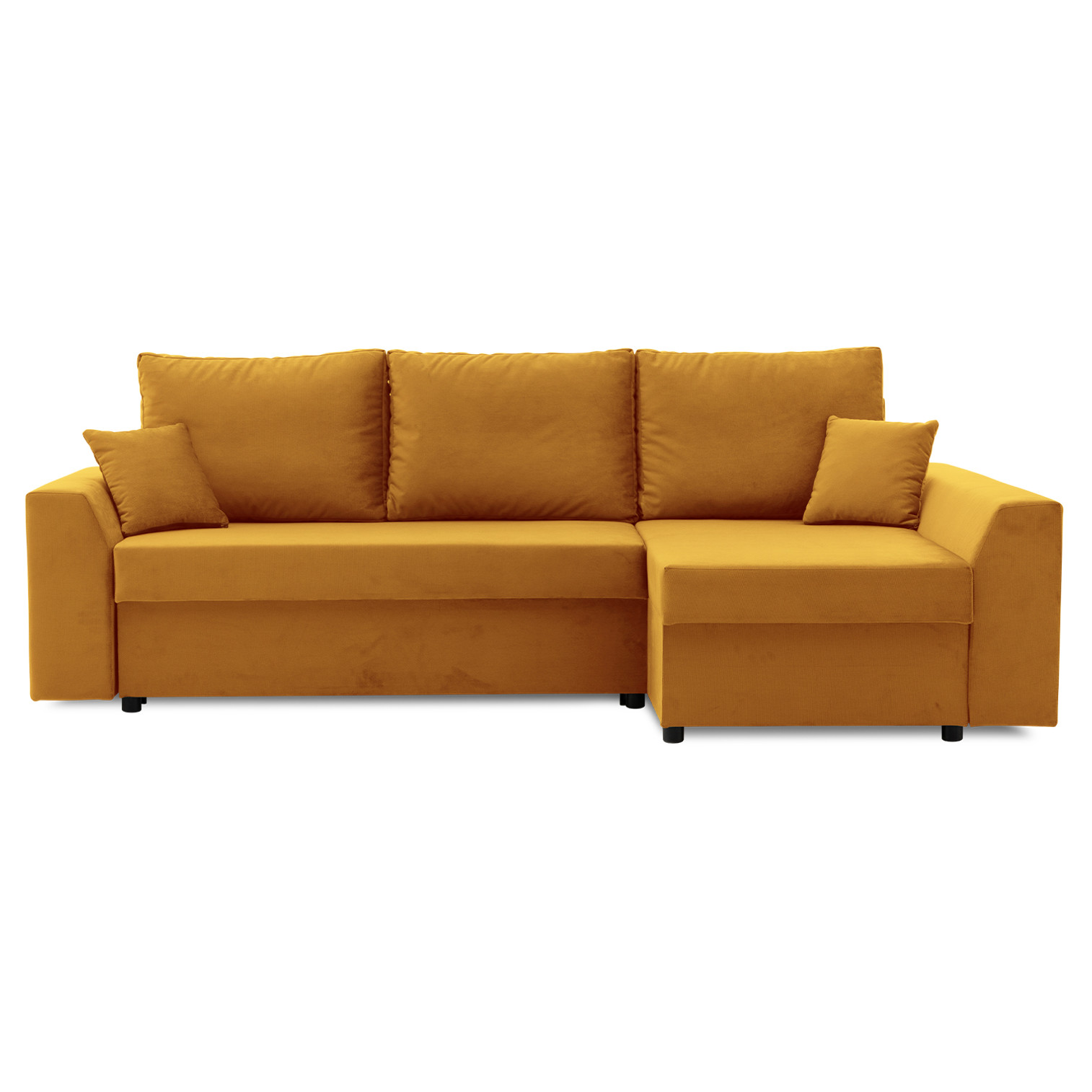 Rohová rozkládací sedací souprava PAUL 2 PRO Pravá Medová - SG nábytek