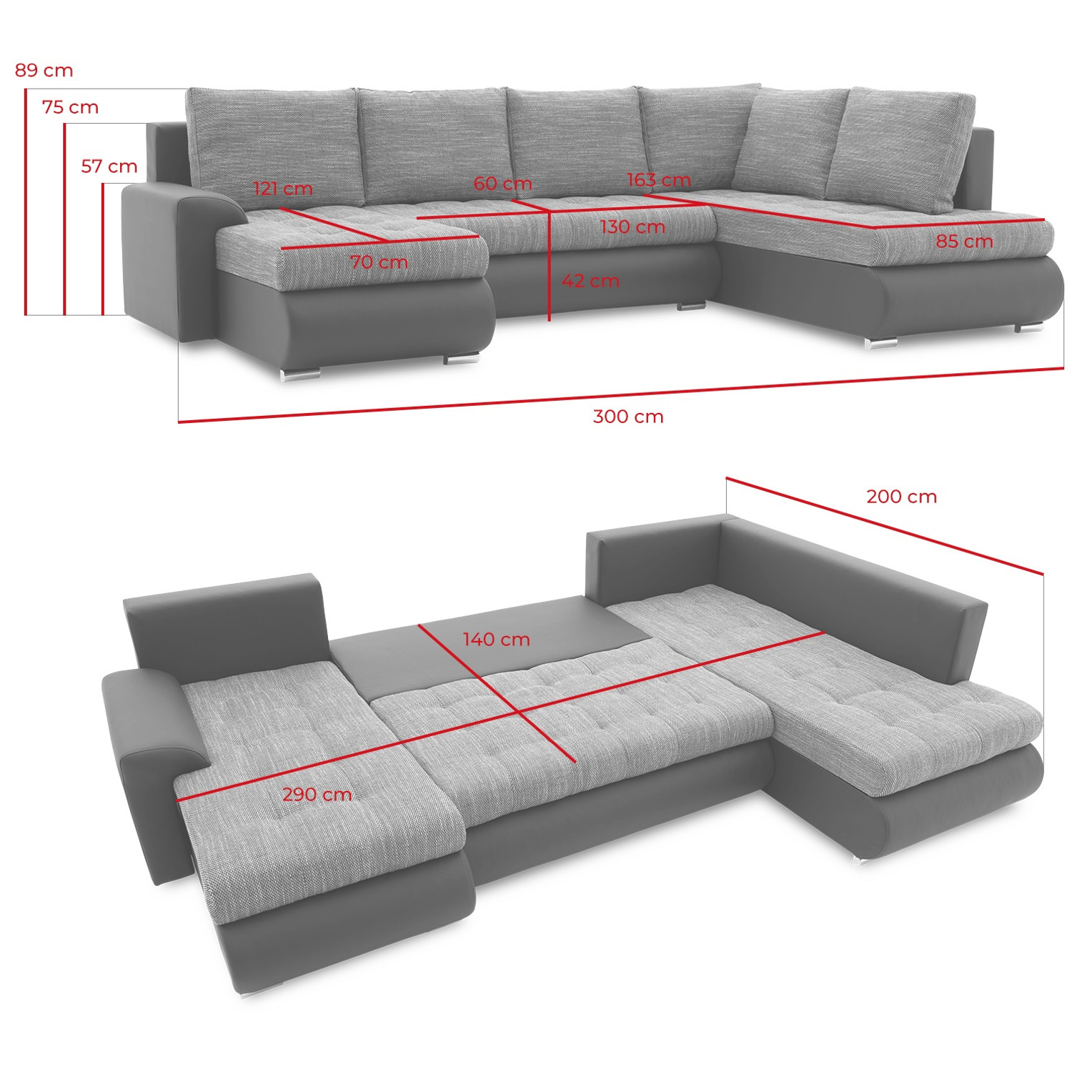 Rohová rozkládací sedací souprava TOKIO II PRO II - SG nábytek