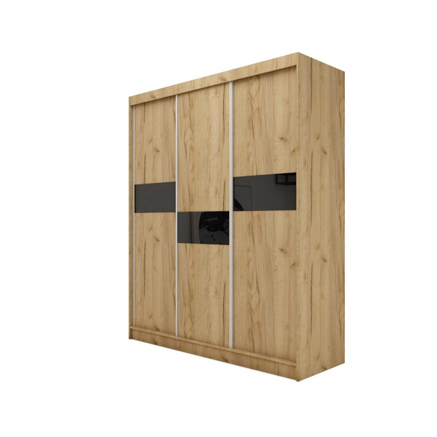 Kvalitní Šatní Skříň Livia 180 cm Šedá/bílá - SG nábytek