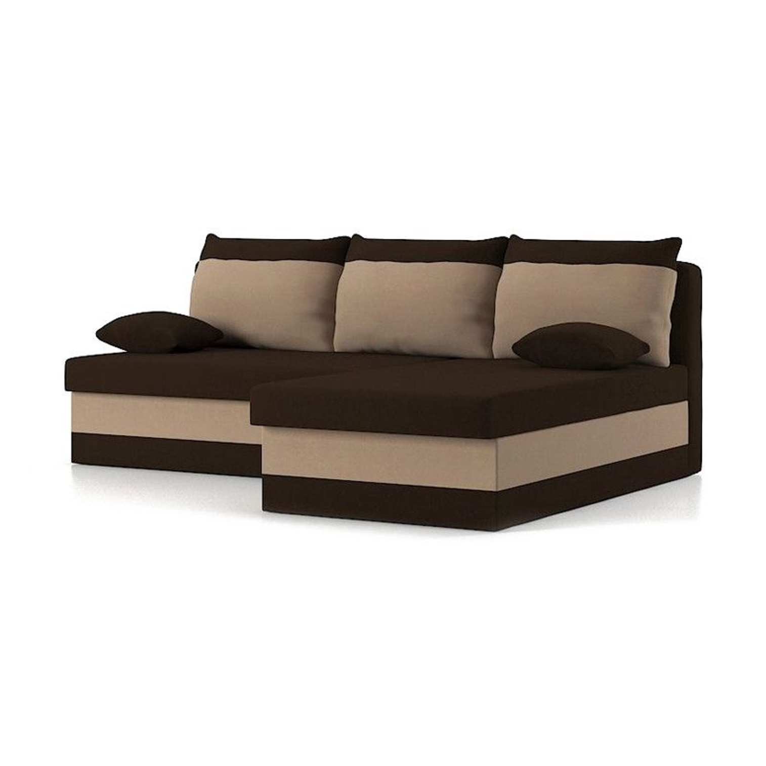 Rozkládací rohová sedací souprava DELI model 2 Šedá/bílá Levá - SG nábytek